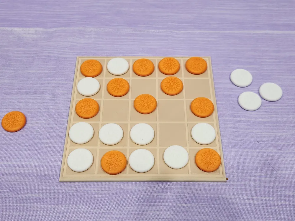 Seega: A 19th-Century Egyptian Strategy Board Game - Free 3D Print ...