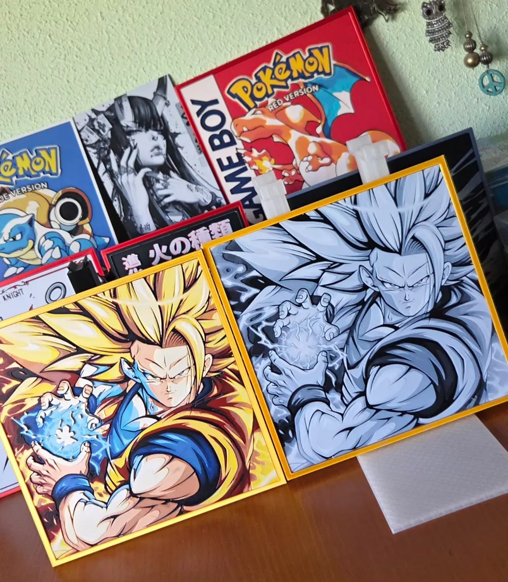 Goku SSJ3 3D Wall Art - Free 3D Print Model - MakerWorld