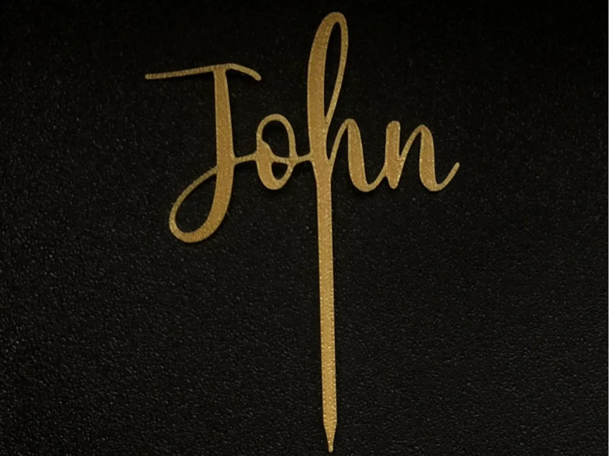 John cake topper - Free 3D Print Model - MakerWorld