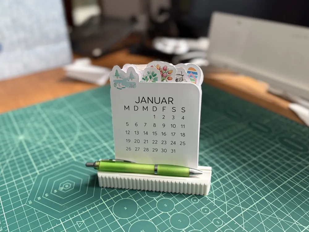 Cricut Desk Calendar Stand - Free 3D Print Model - MakerWorld