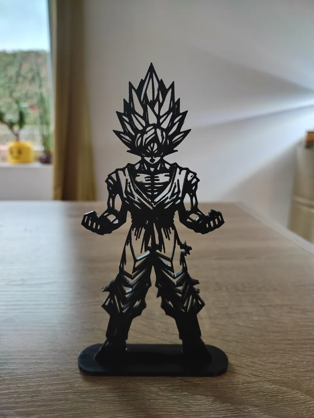 Geometric San Goku from Dragon ball low poly by HJ_3D_ - MakerWorld
