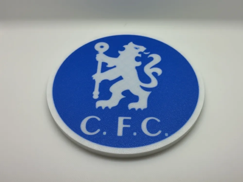 Chelsea FC Lion Badge Coaster - Two Colour by KRXDM MakerWorld ...