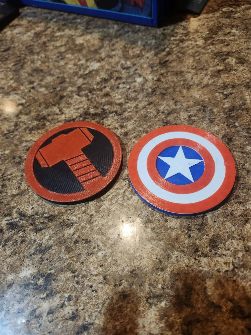 Captain America Shield Coaster by 3dPrintasticModels - MakerWorld