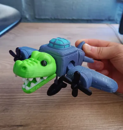 Bombardiro Crocodilo Articulated toy by Hiko 3D MakerWorld: Download ...