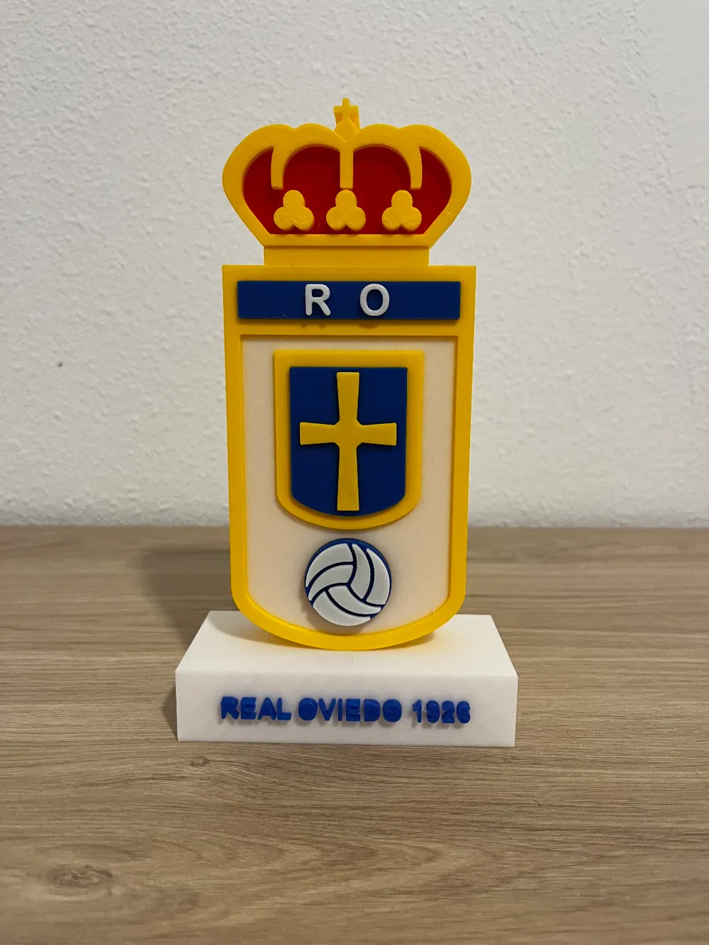 Real Oviedo crest base - Free 3D Print Model - MakerWorld