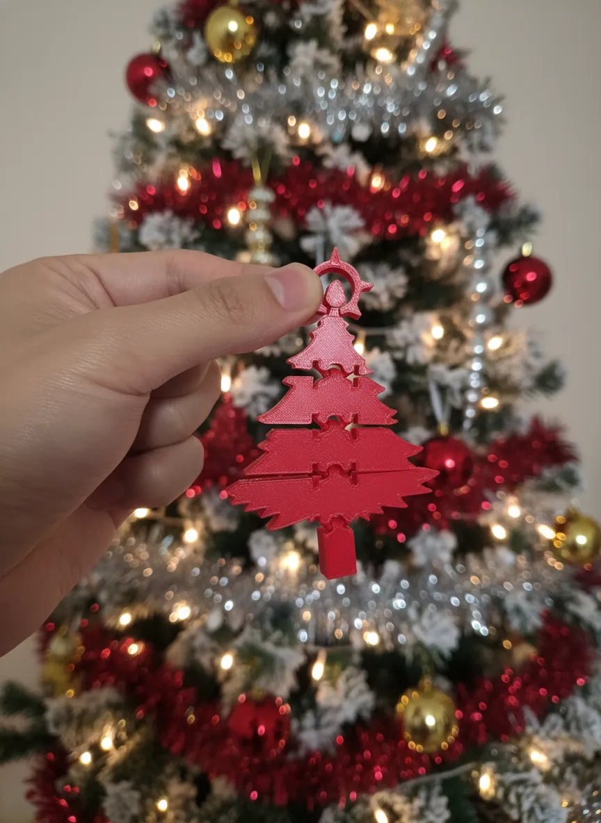 Hinged Christmas Tree Ornament by Joe裕 MakerWorld: Download Free 3D Models