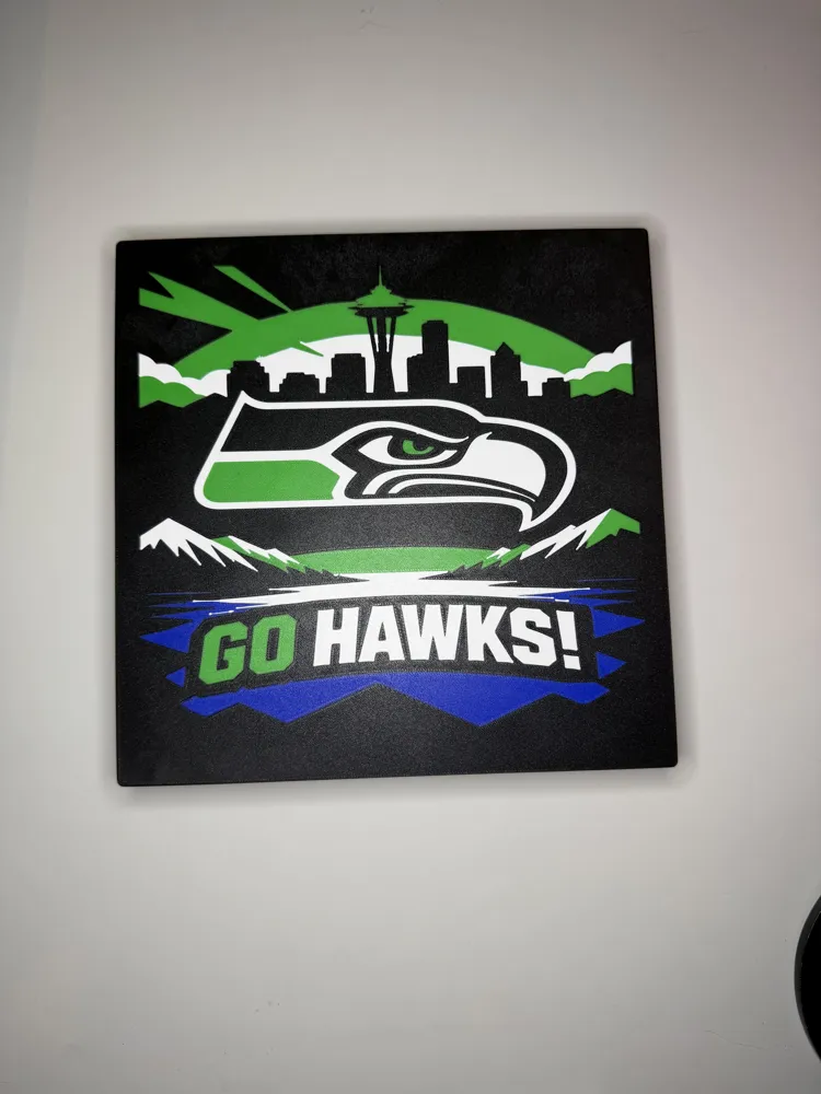 Seahawks Hype Lightbox - Free 3D Print Model - MakerWorld