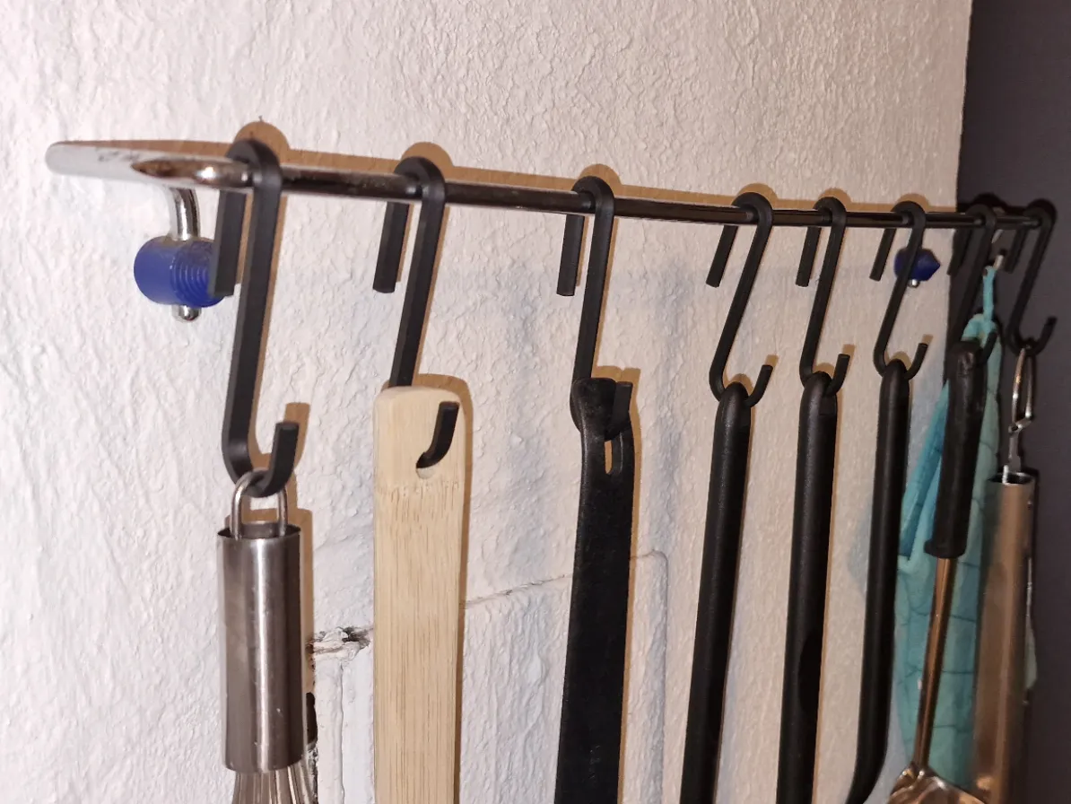 Kitchen utensil hooks (Hooks various sizes) - Free 3D Print Model ...
