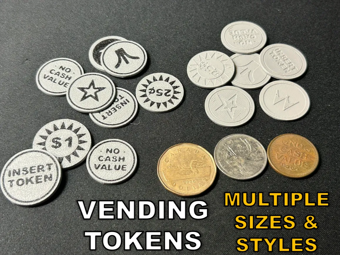Gumball Coins - Multiple Sizes - Free 3D Print Model - MakerWorld