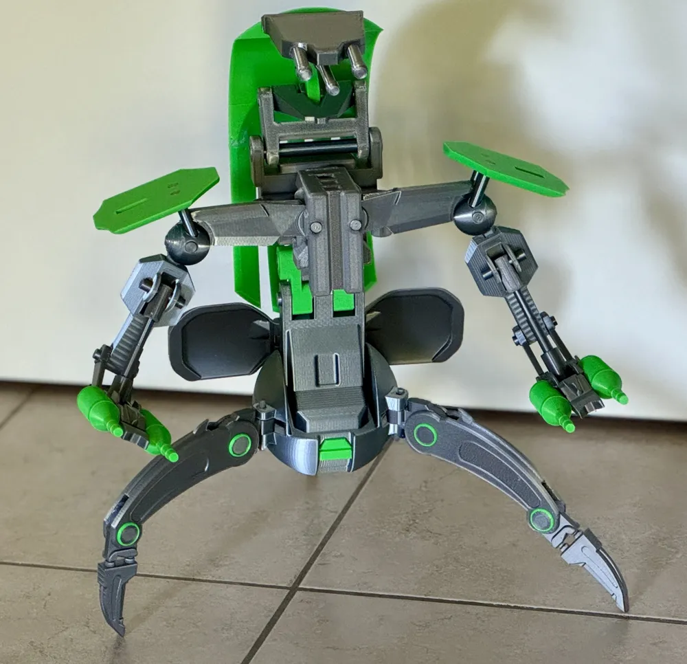 Droideka FULLY Articulating, Star Wars Scalable by skulbeth MakerWorld ...