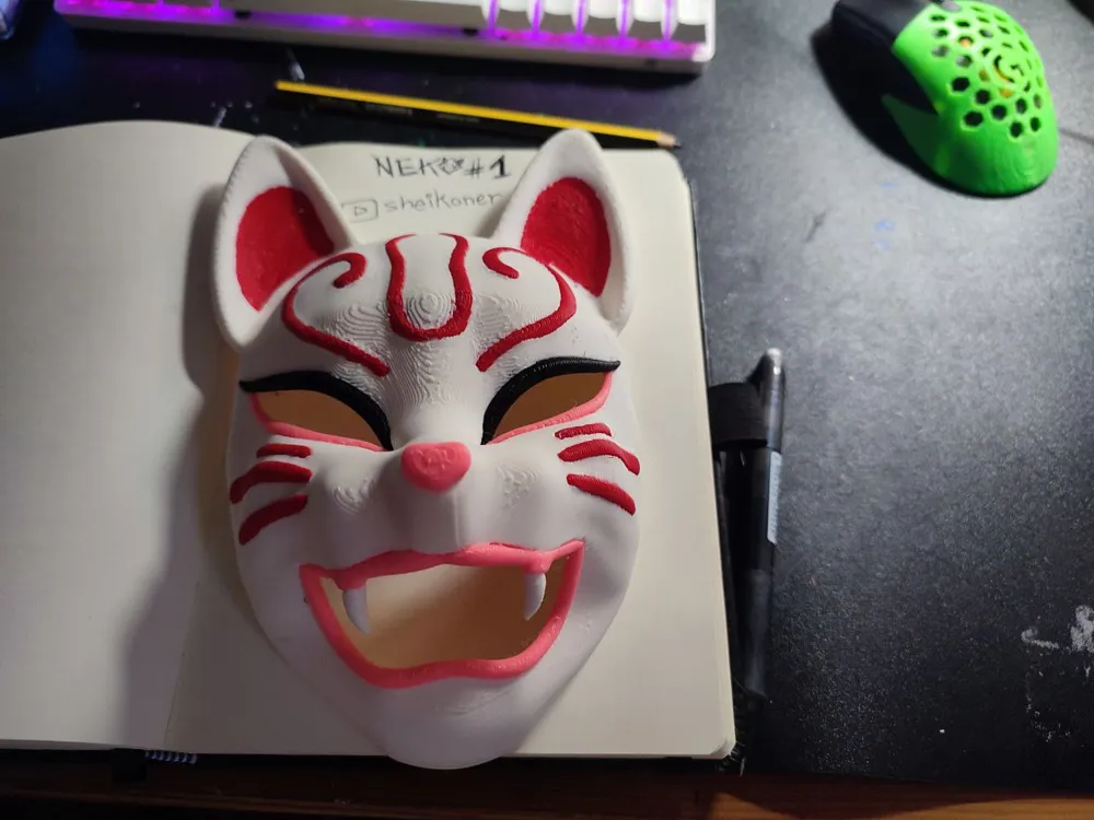 NEKO#1 CAT MASK - sheikoner by sheikoner - MakerWorld