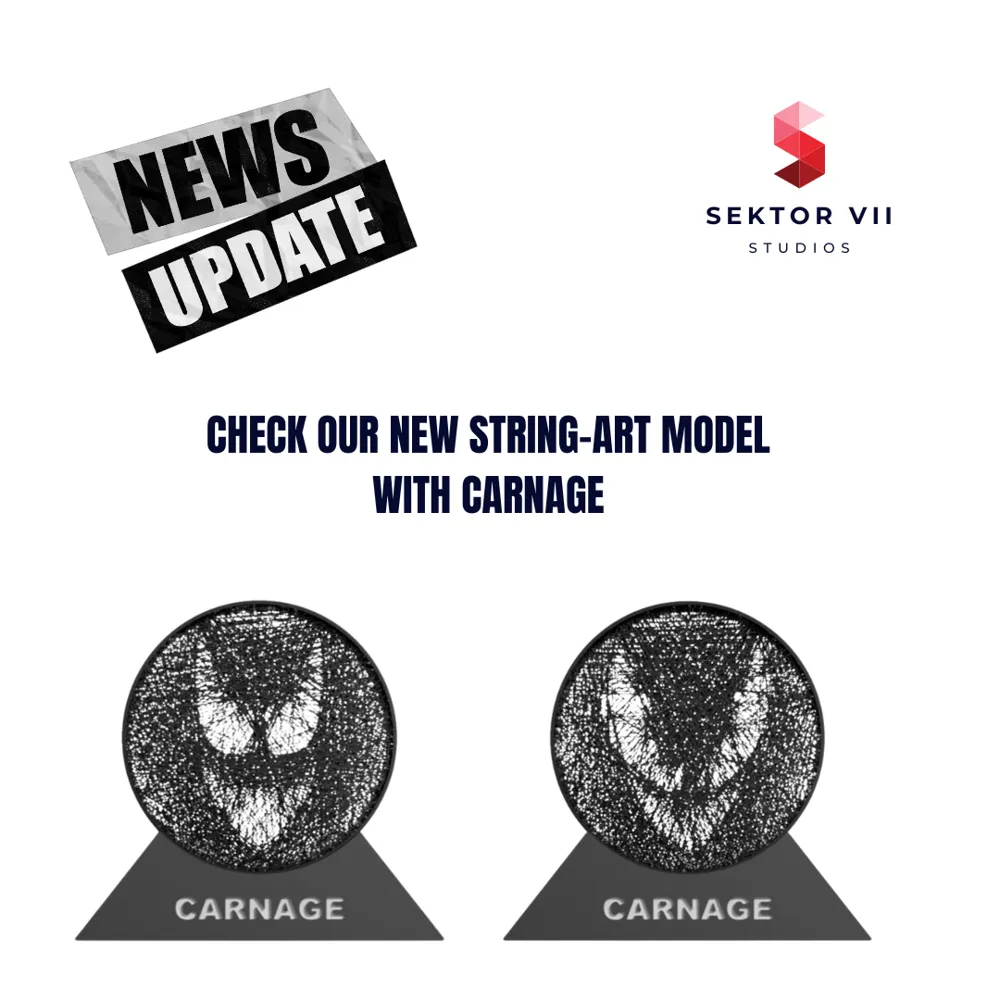 VENOM STRING-ART / MARVEL / COMICS par Sektor 7 Studios - MakerWorld