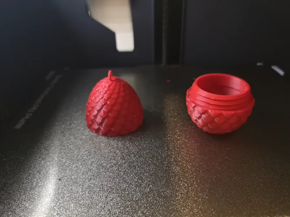 Threaded Dragon Egg with Keychain hole - Free 3D Print Model - MakerWorld