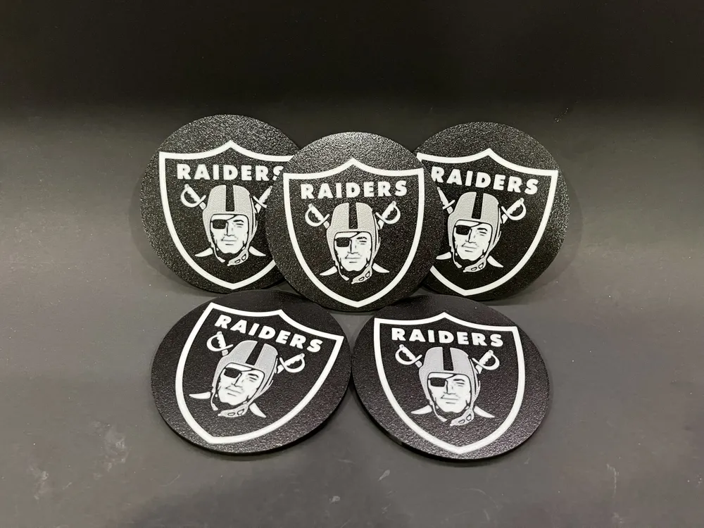 Las Vegas Raiders Coaster - Free 3D Print Model - MakerWorld
