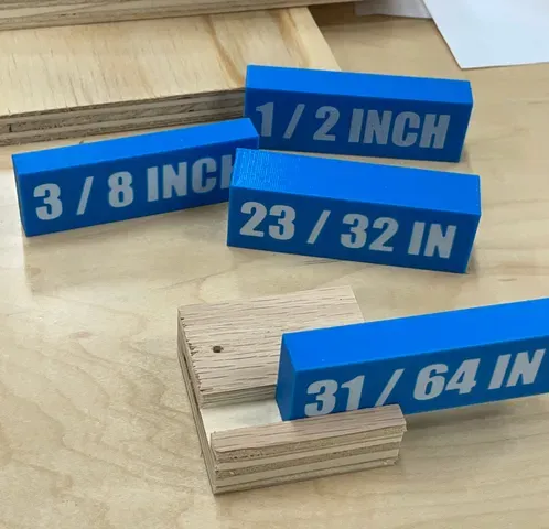 Woodworking Setup Blocks - Imperial - Free 3D Print Model - MakerWorld