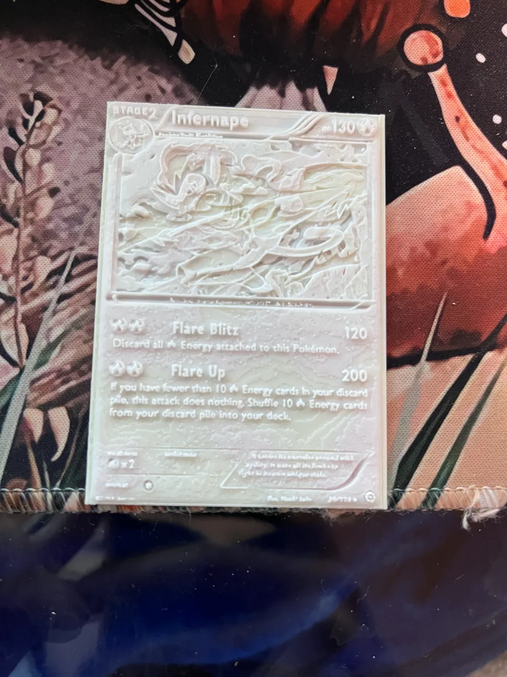 Infernape Lithophane Trading Card by leonardwaynejr - MakerWorld