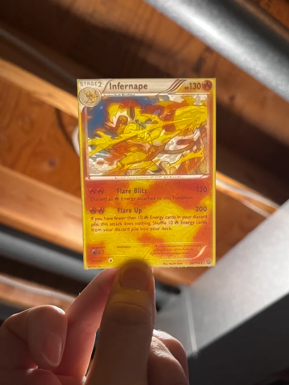 Infernape Lithophane Trading Card by leonardwaynejr - MakerWorld