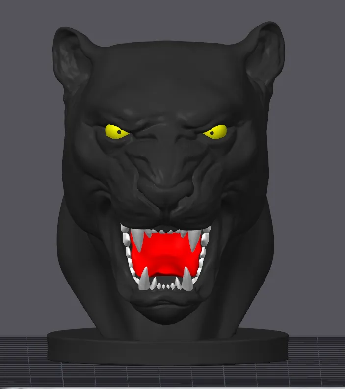 Panther bust high detail, easy print! - Free 3D Print Model - MakerWorld