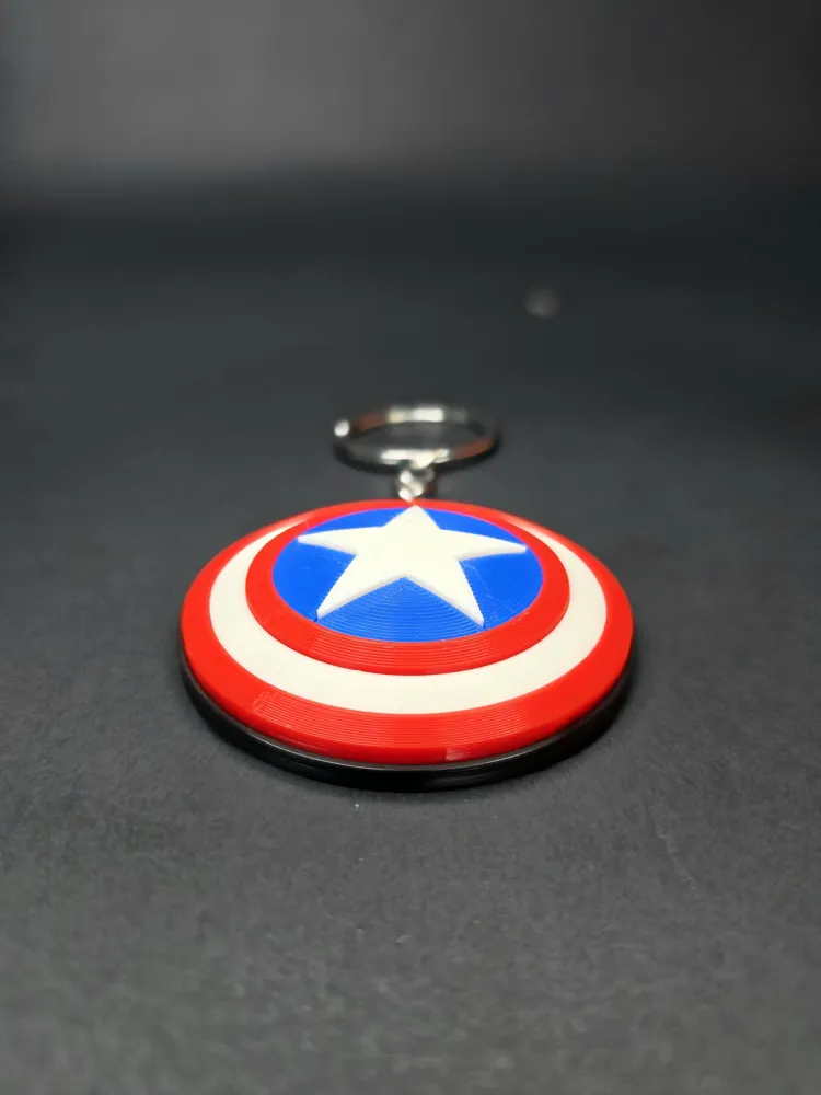 PREMIUM CAPTAIN AMERICA KEYCHAIN by R3DY MakerWorld: Download Free 3D ...
