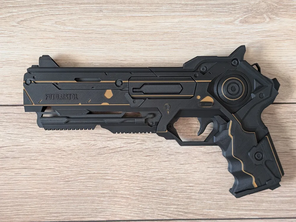 Futuristol Prop Gun Pistol Model V1 - Free 3D Print Model - MakerWorld