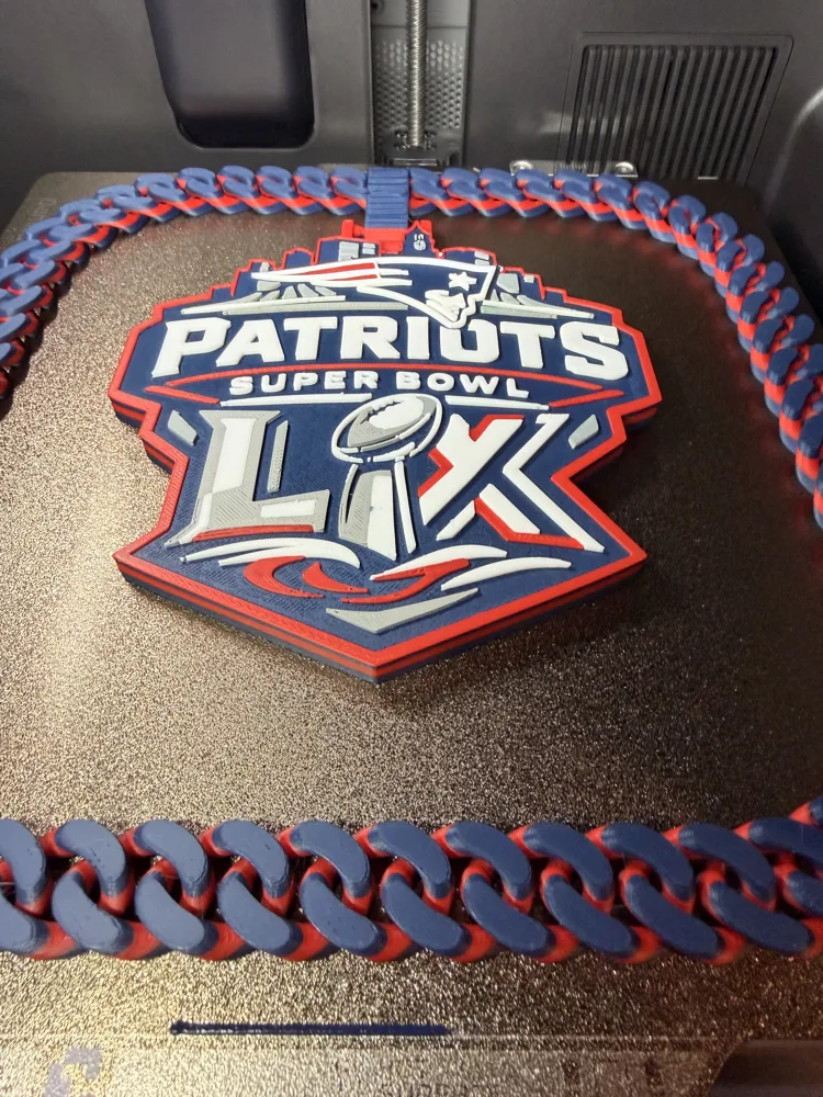 New England Patriots Super Bowl LX Chain - Free 3D Print Model - MakerWorld