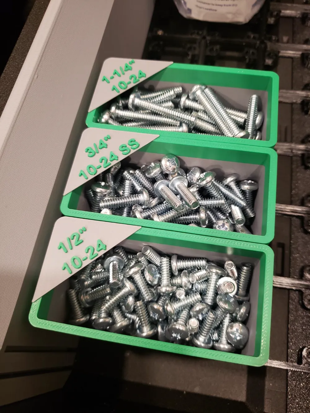 Gridfinity Screw Storage Box with Corner Label by BigSarge207 - MakerWorld