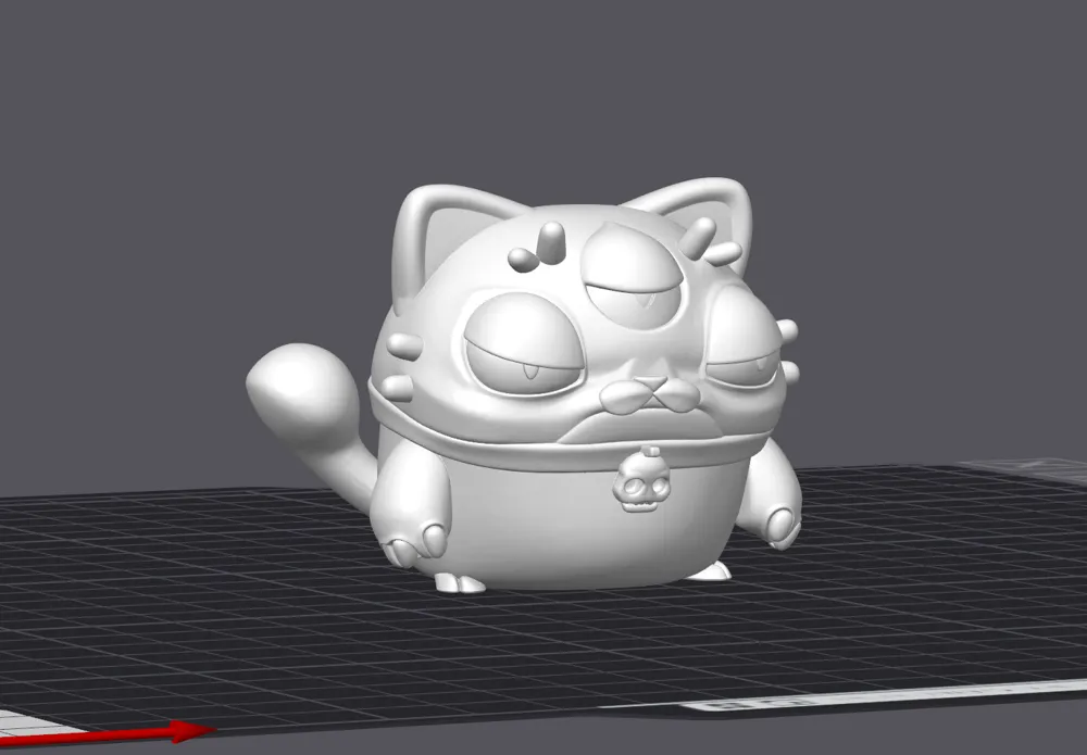 Cute Spooky Cat (necro) by GABE3D MakerWorld: Download Free 3D Models