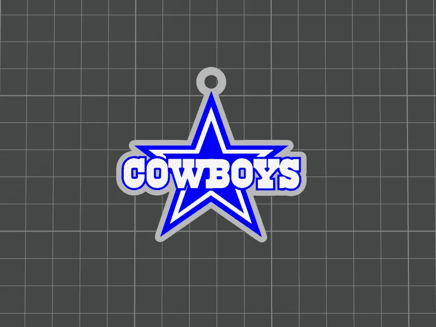 Cowboys Keychain / Necklace by RE 3D & Hobby - MakerWorld