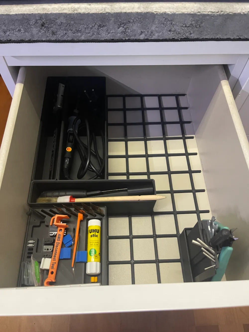 Gridfinity Base with connectors MALM Drawer 32x43 Remixed by Break83 ...