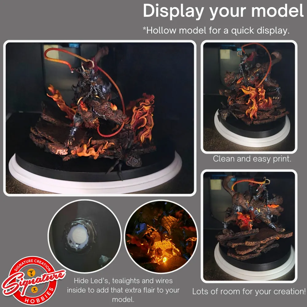 Oval Display Plinth by Signaturehobbies - MakerWorld