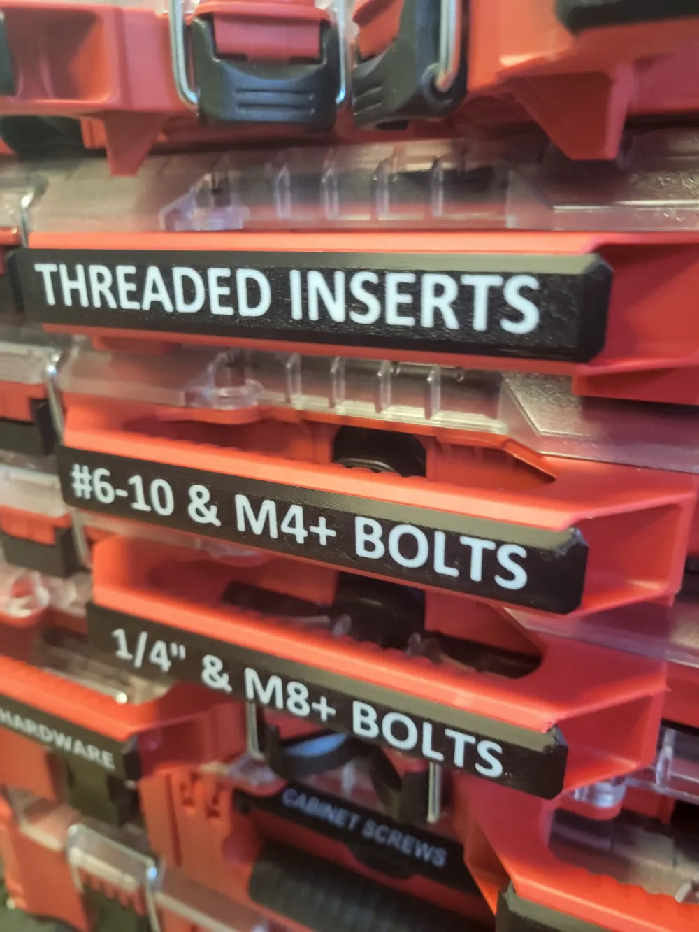 Low Profile 11-Compartment Milwaukee Packout Label - Free 3D Print ...