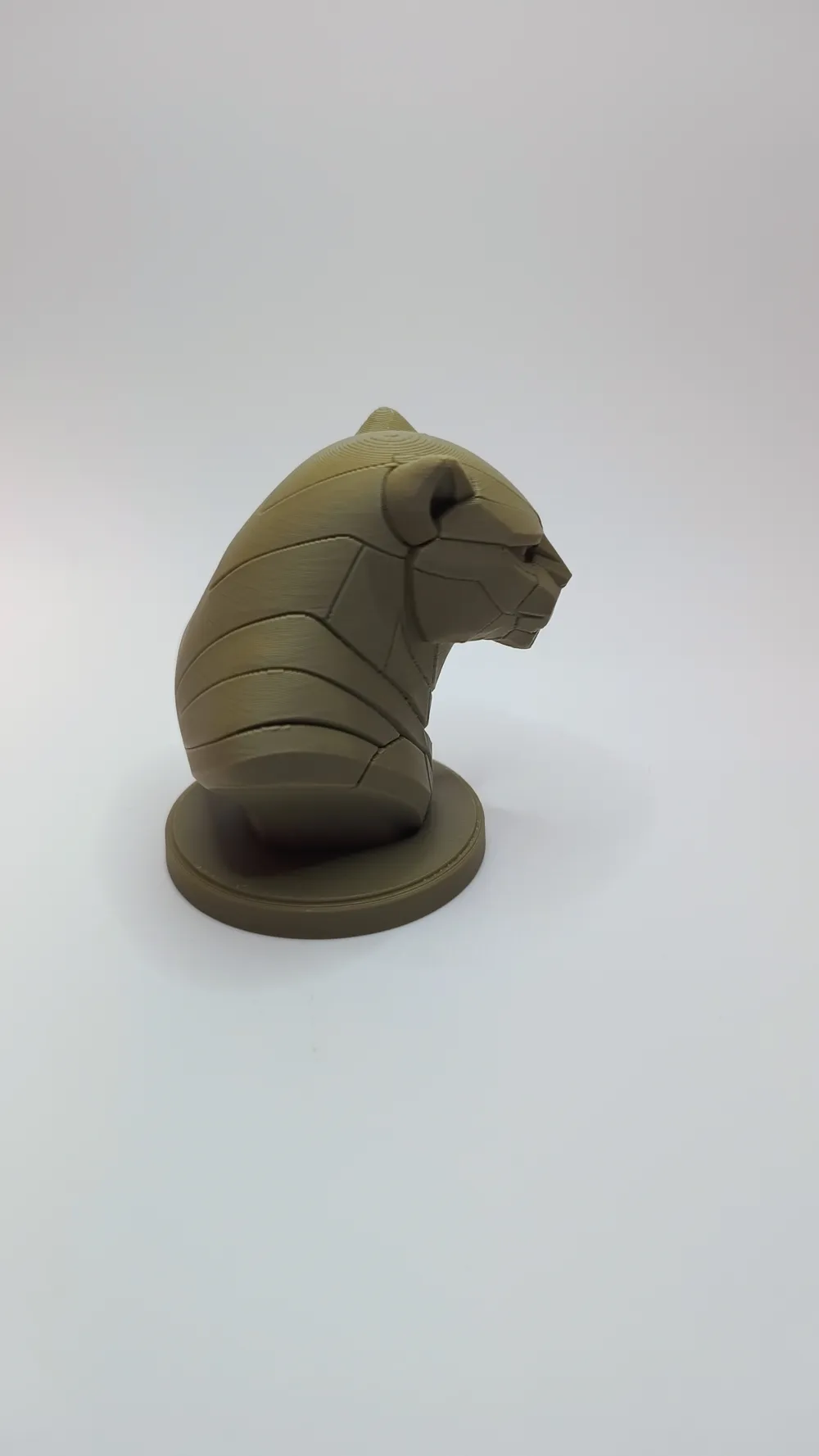 Panther Bust Shadow Hunter in Low Poly Look - Free 3D Print Model ...
