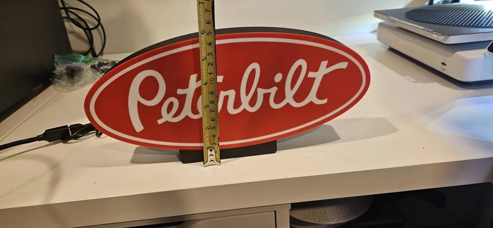 Peterbilt LED Light Box / Peterbilt Logo Sign by JF Lemay MakerWorld ...