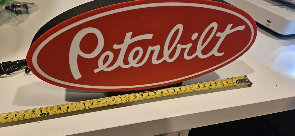 Peterbilt LED Light Box / Peterbilt Logo Sign by JF Lemay MakerWorld ...