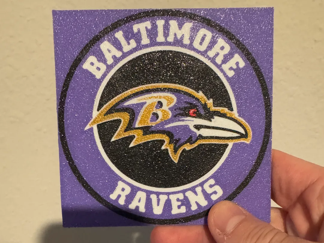 Baltimore Ravens Coasters by Laced Up Prints MakerWorld: Download Free ...