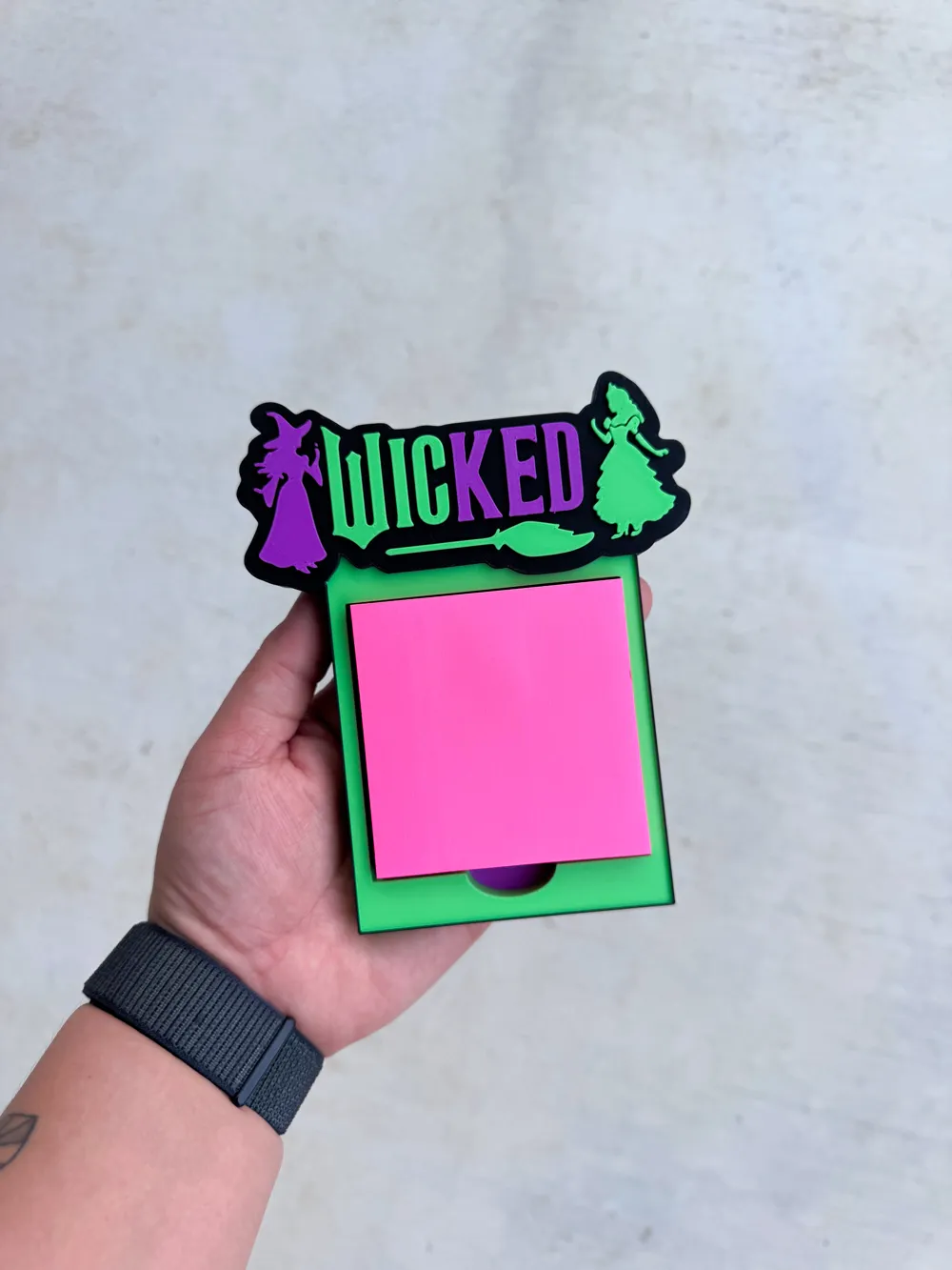 Wicked Sticky Note Holder by LayeredLogic MakerWorld: Download Free 3D ...