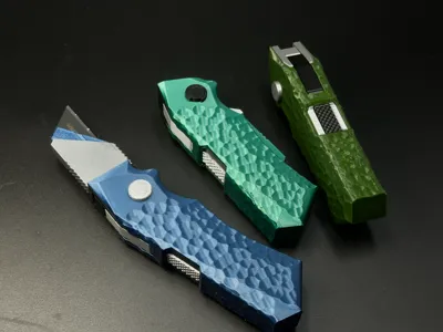 HighStrength Fully 3DPrinted Utility Folding Knife by Trent Studio ...