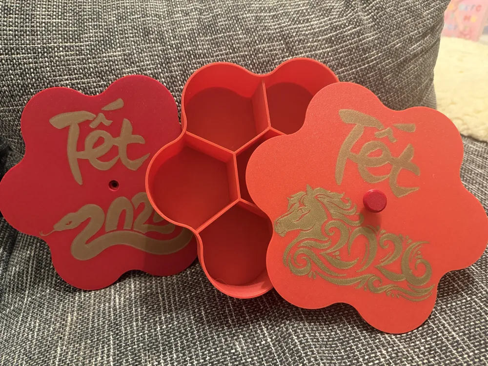 Couvercle Tet Année du Cheval 2026 - Modèle d'Impression 3D Gratuit ...