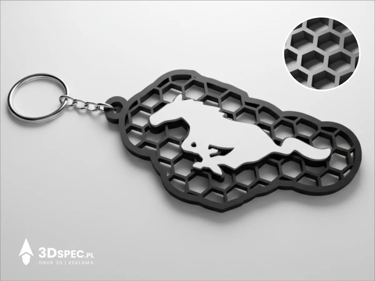 Ford Mustang keychain by 3DSpec_pl MakerWorld: Download Free 3D Models