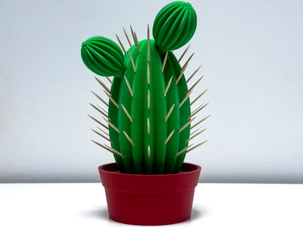 Cactus salt pepper and toothpick holder - Free 3D Print Model - MakerWorld