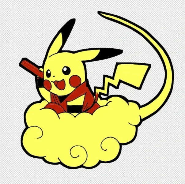 Pokemon Fridge Magnet Series Pikachu-Dragon Ball Goku Version by 贾维斯 ...