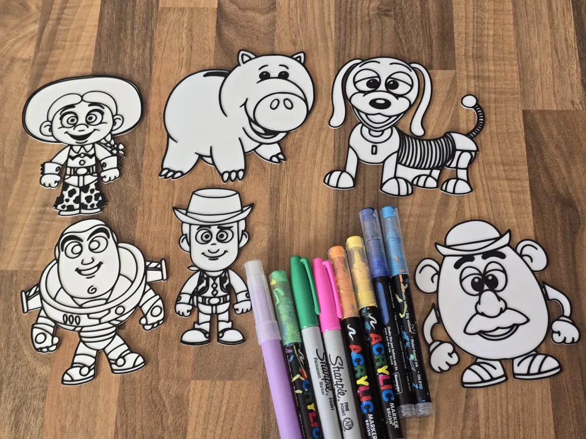 Toy Story Painting Coloring Craft Set - Free 3D Print Model - MakerWorld