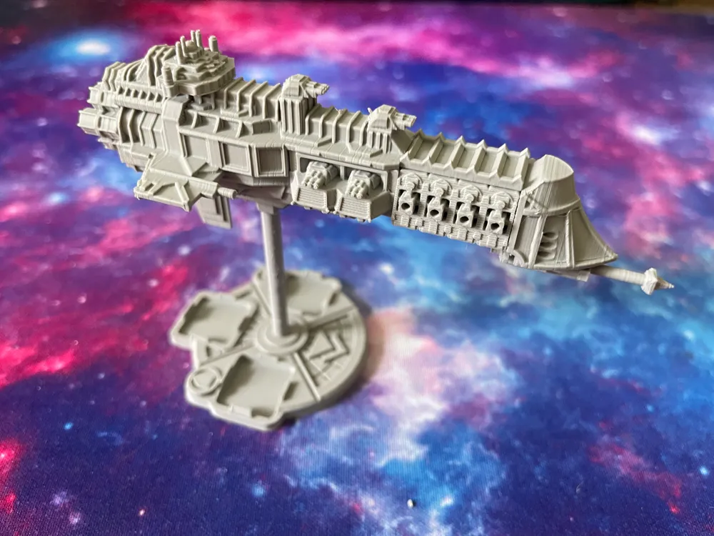 BFG Imperial Navy Lunar Class Cruiser Remixed by ArcaneEternal - MakerWorld