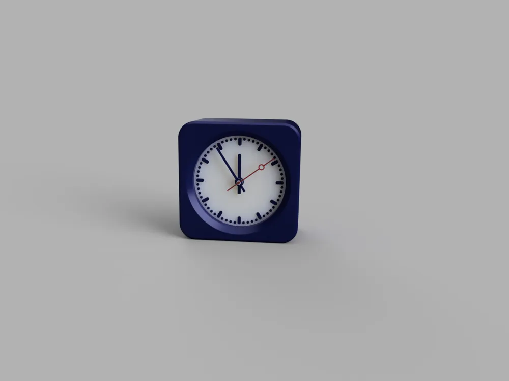 Simple table clock-Multiple dial options!-No AMS by Felix MakerWorld ...