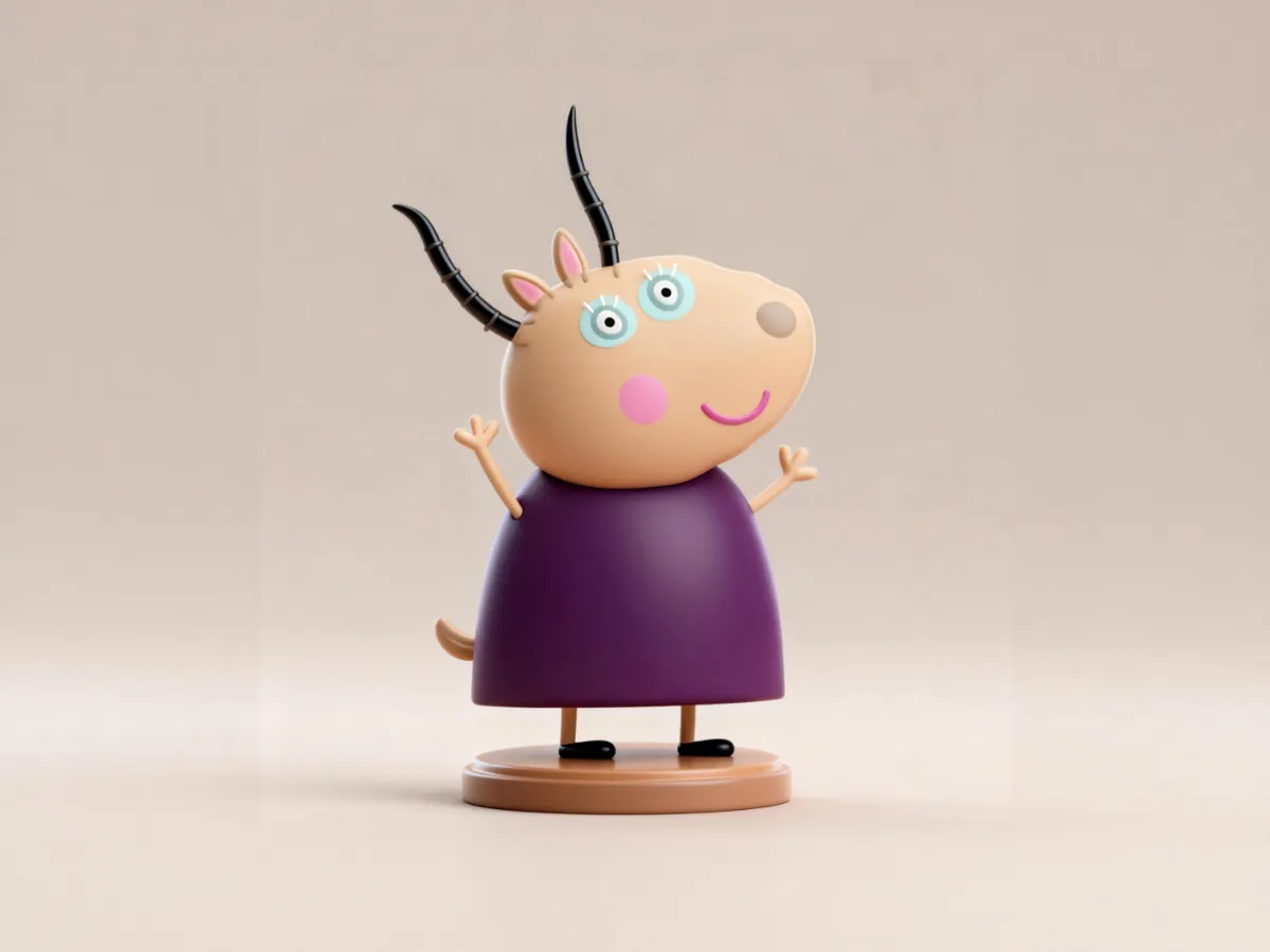 Madame Gazelle - Peppa Pig peppapig - children's pretend play coloring ...