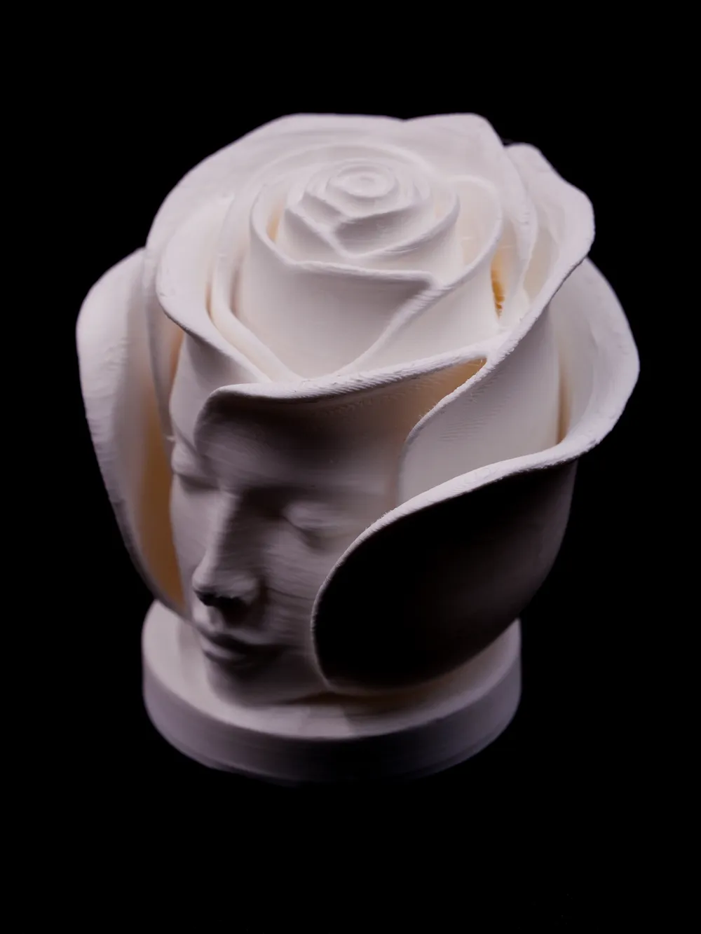 Rose woman - Valentines day - Free 3D Print Model - MakerWorld