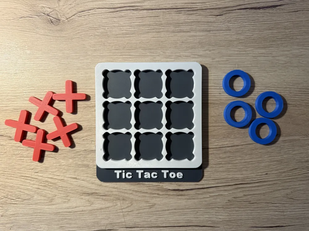 Tic Tac Toe (2025) - Free 3D Print Model - MakerWorld