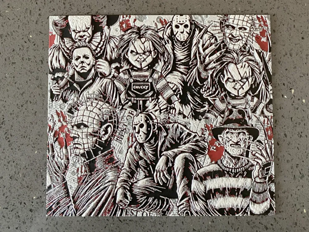 horror art 2 colour - Free 3D Print Model - MakerWorld