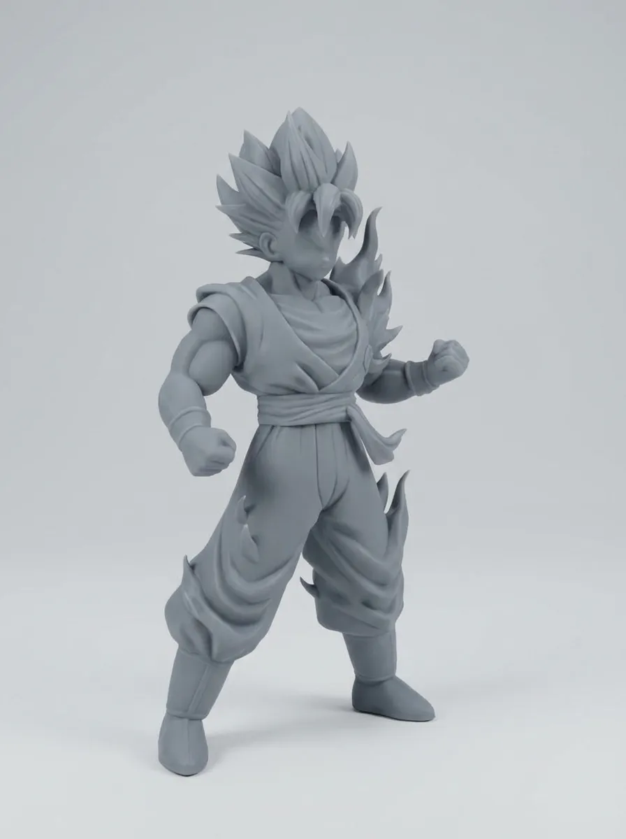 Fire Goku - Free 3D Print Model - MakerWorld