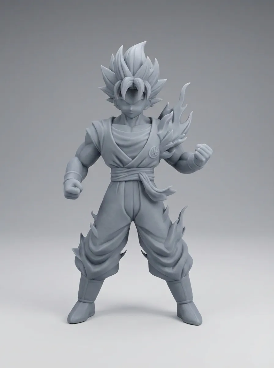 Fire Goku - Free 3D Print Model - MakerWorld
